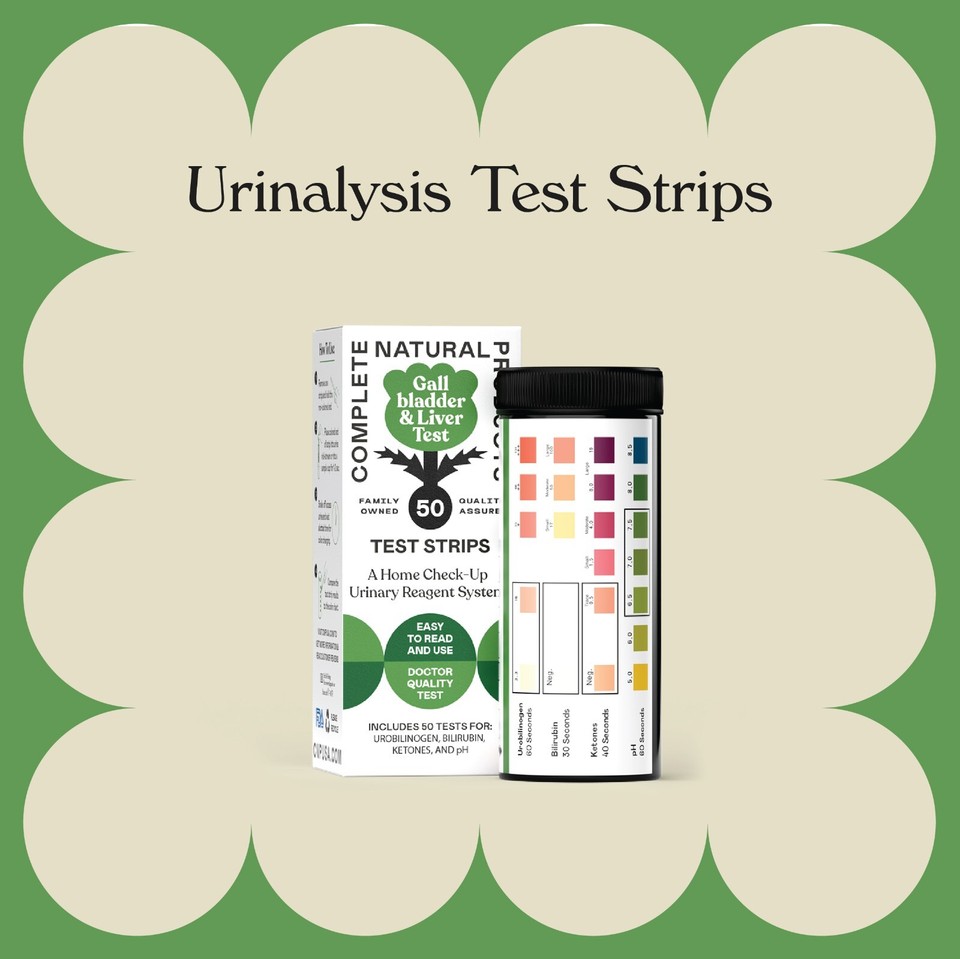 Gallbladder & Liver Testing Kit, 50 Count Test Strips for Urobilinogen ...