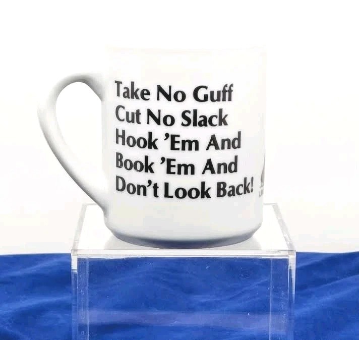 Vintage Line-Up Police Products Coffee Mug ~ 80's Collectors Edition ...