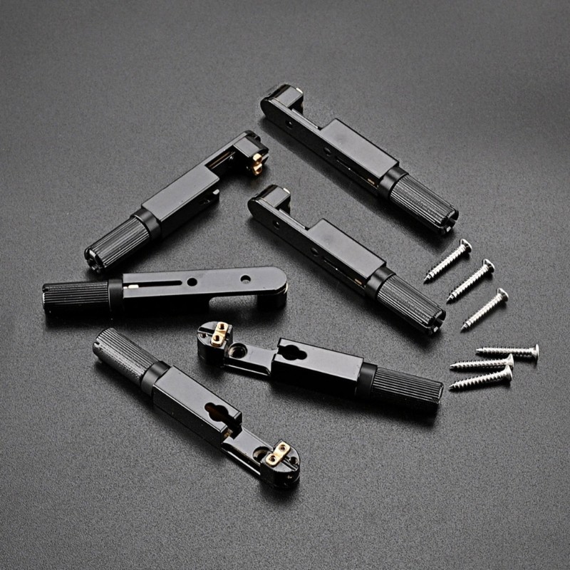 Electric Guitar String Saddle Bridge with Screws 6-String Hardtail ...