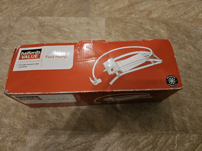 Halfords Vintage Style Foot Pump Red Tyre Inflator | eBay UK