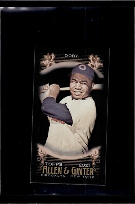 Larry Doby 2021 Topps Allen & Ginter X Black Mini Card #87 Cleveland ...
