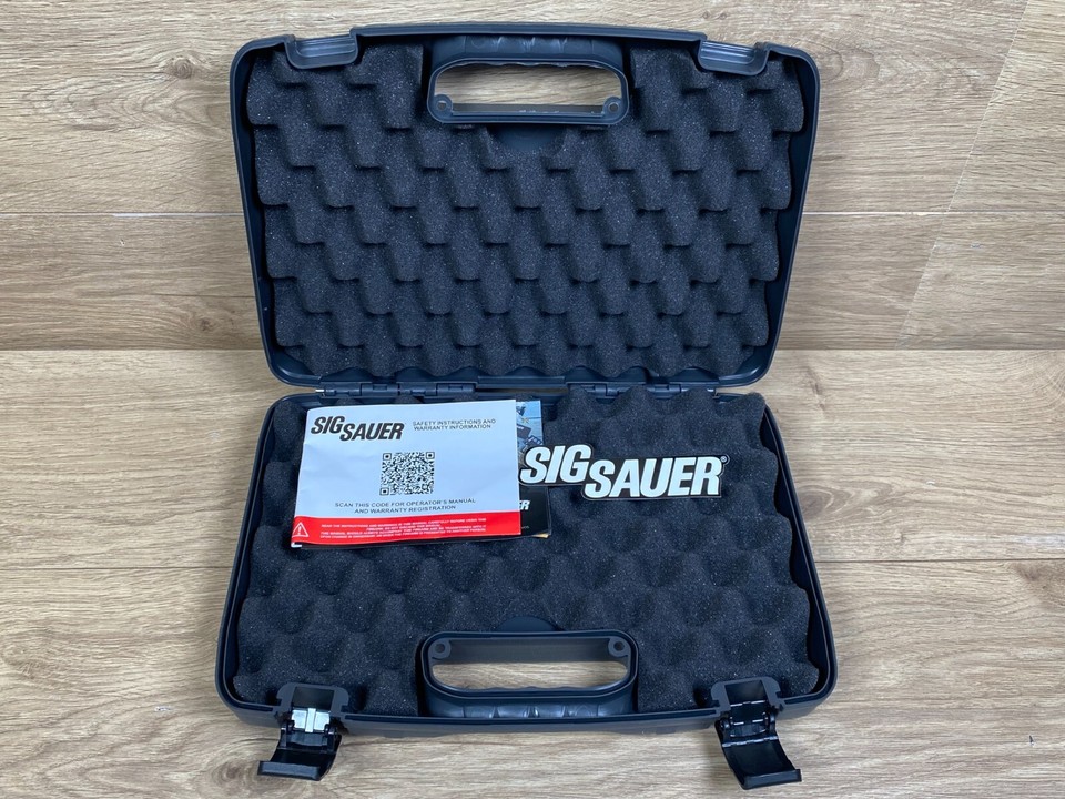 Sig Sauer Factory OEM Large Size Box Hard Case W/ Foam Lock Paperwork ...