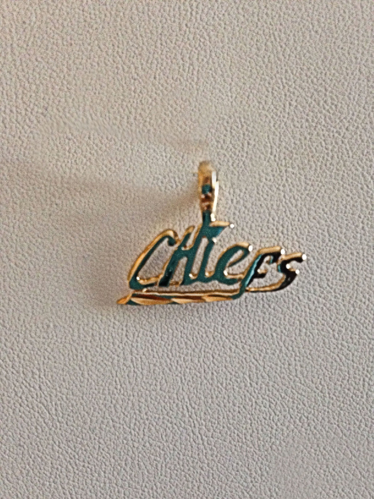Kansas City Chiefs Team Name Necklace Pendant Charm 24k Gold Plated ...