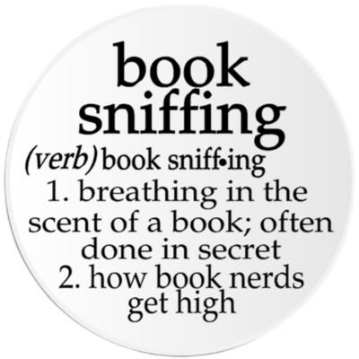 Book Sniffing Definition - 10 Pack Circle Stickers 3 Inch - Book Lover ...