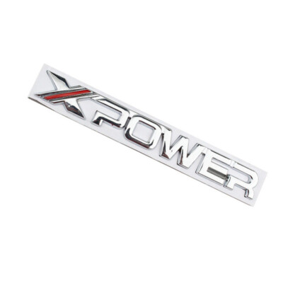 1pc Metal Silver XPower Emblem Car Fender Rear Trunk Badge Nameplate ...