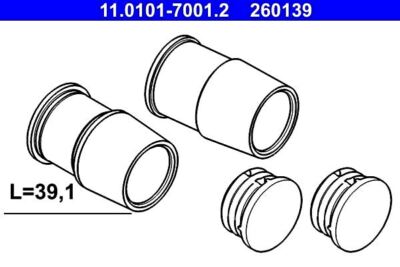 ATE Brake Caliper Guide Sleeve Kit For AUDI VW MERCEDES A6 Allroad A8 ...