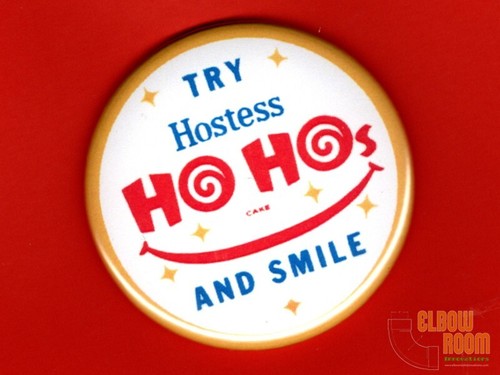 One 2.25" round Hostess Ho Hos smile fridge/locker magnet 70s vintage ...