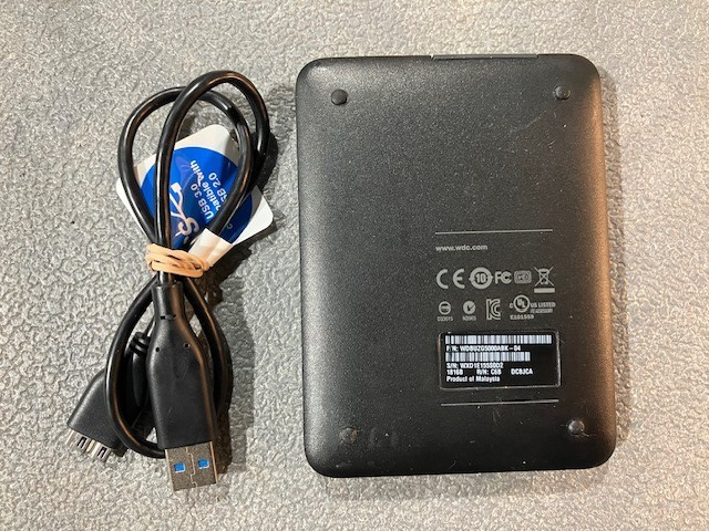 WD Elements Portable Hard Drive 500GB Cable Included WDBUZG5000ABK 100% ...