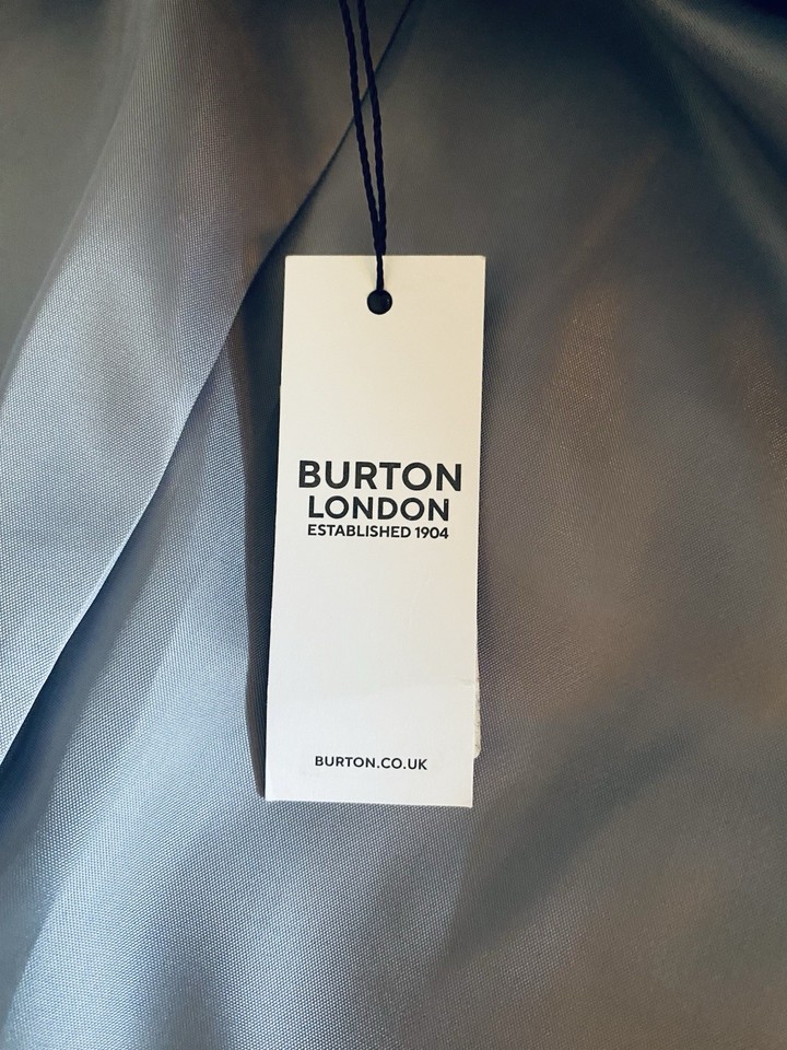Burton London MEN’s Slim Fit Brand New Powder Blue Suit W/Tags 42L ...