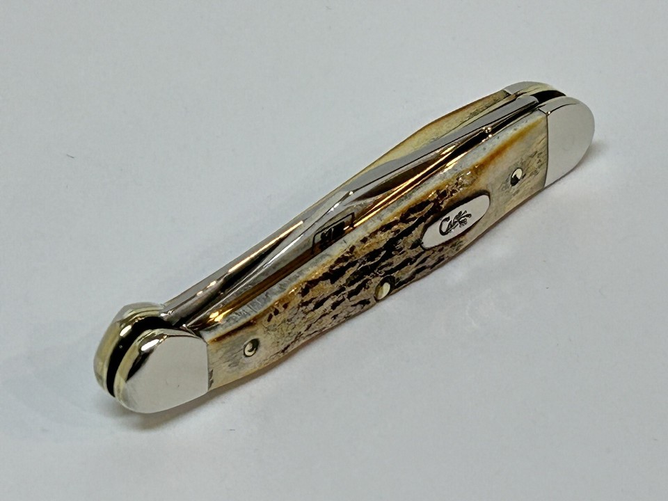 CASE XX GENUINE STAG MINI COPPERHEAD POCKET KNIFE ROGERS GROUP 52109X ...