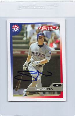 2005 Topps Total #511 Laynce Nix Rangers Signed Auto *J2744 | eBay