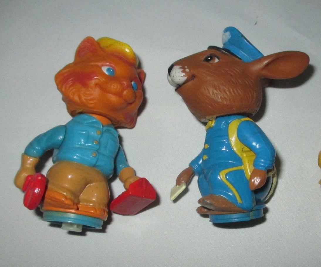 Hub Bubs Animals Postman Bunny Handyman Cat Mattel 1975 lot of 2 | eBay