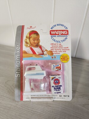 Imperial Wind Up Waring Mini Home Appliances Stand Mixer Sealed on Card ...