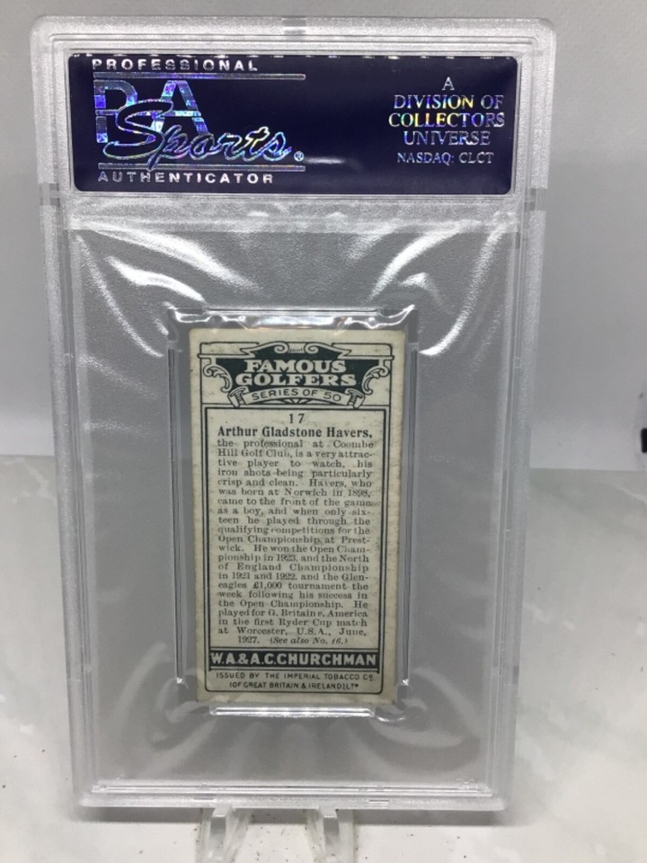 1927 Churchman Famous Golfers Small #17 Arthur Havers PSA 5 | eBay