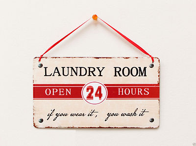 " Laundry Room open 24 hours" Laundry Room Rustic Metal Wall / Door ...