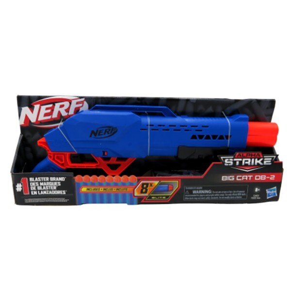 NERF Alpha Strike Big Cat DB-2 Soft Dart Gun | eBay