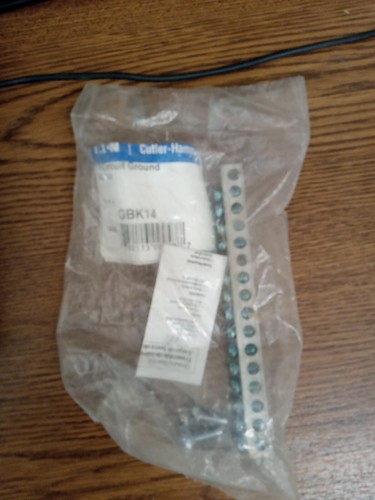 Cutler Hammer Ground Bar Kit 14 Circuit- GBK14P, Eaton Corporation. NEW ...