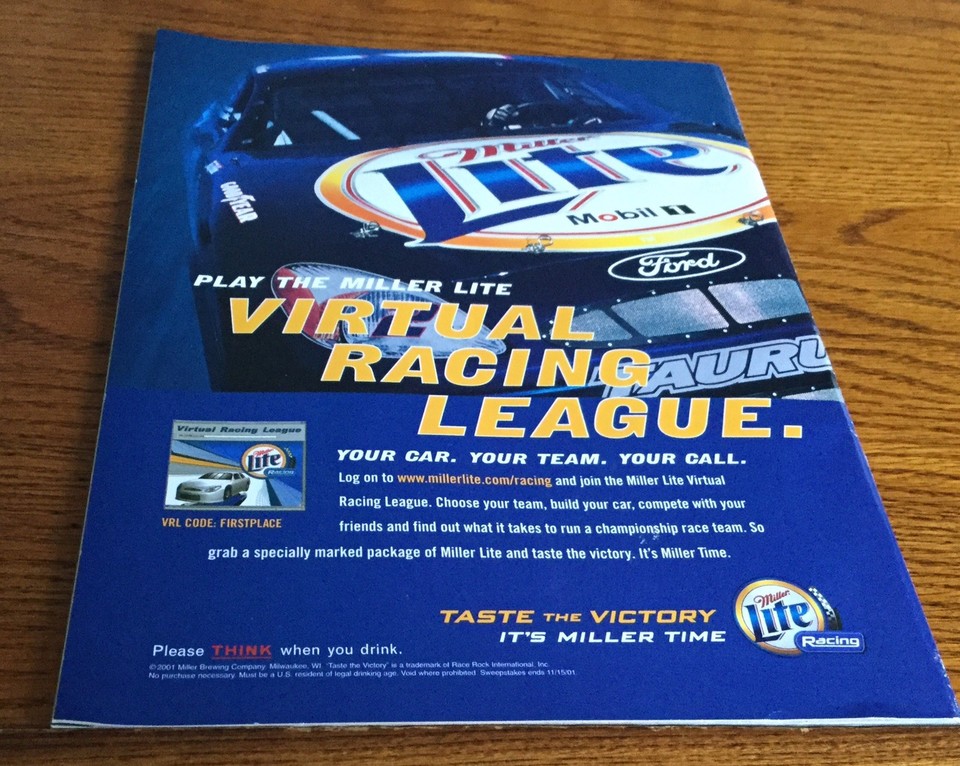 Racing Milestones Magazine June 2001 A Special Tribute Dale Earnhardt ...
