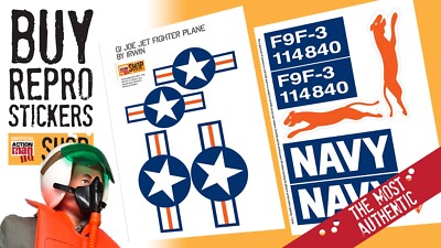 GI Joe Jet Fighter Plane Stickers (Irwin) | eBay