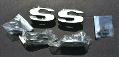 1967 67 CAMARO SS FENDER RIGHT & LEFT SS EMBLEMS SUPER SPORT - GM ...