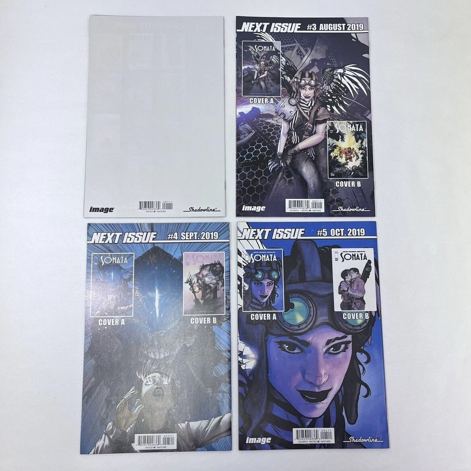 Sonata Comic Book Issue #1-4 (2019) Lot of 4 Image Comics Variant USA ...