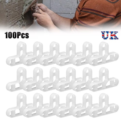 100X Tile Spacers 10mm Slab Brick Spacers T-Shaped Plastic Spacers For ...