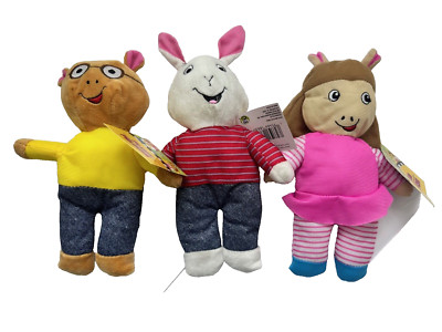 Arthur plush doll set 3 Arthur DW and Buster NWT PBS Kids | eBay