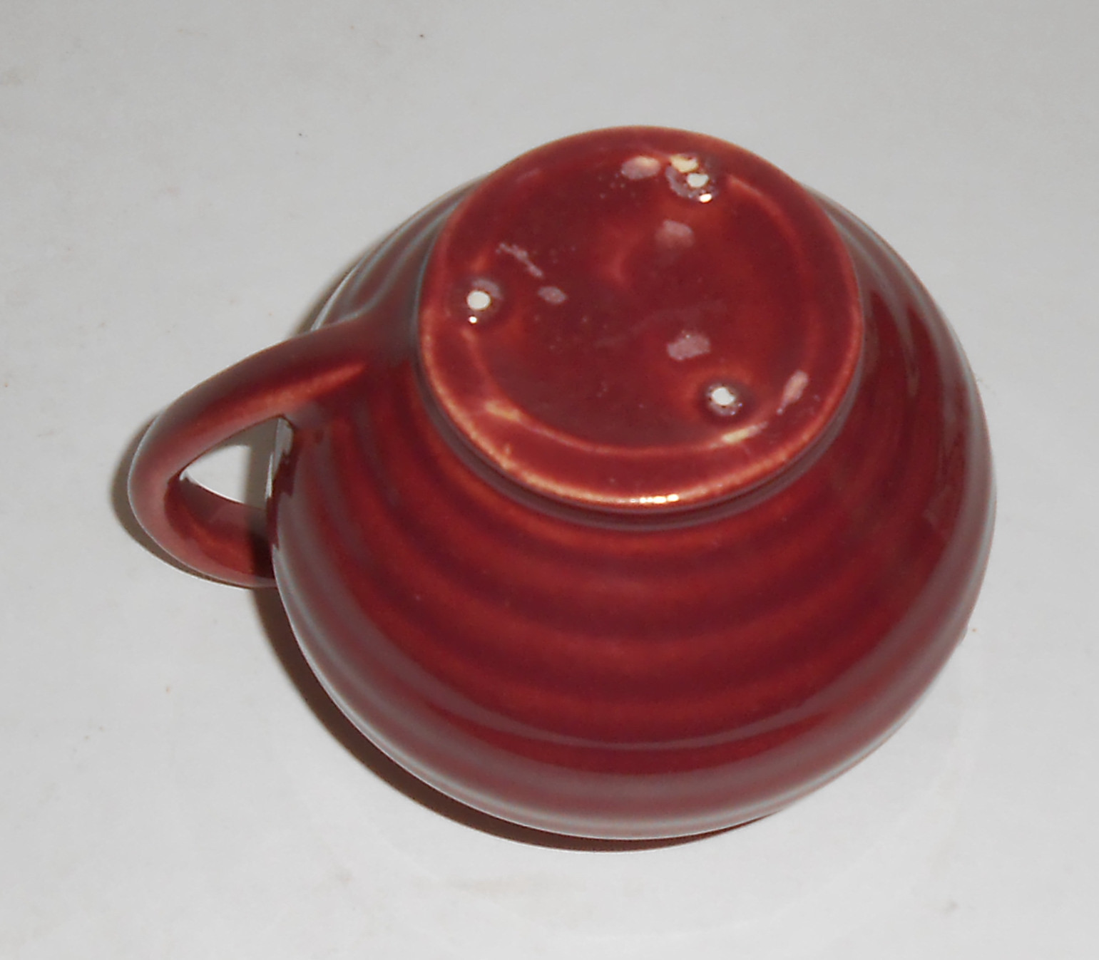 Bauer Pottery Ring Ware Burgundy Demi Creamer! MINT | eBay