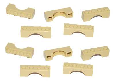 LEGO ARCH 1x4 x10 pieces # TAN # bridge window wall castle | eBay UK