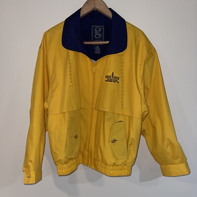 Gear For Sports Zip Up High Pointe Golf Club JACKET Yellow Medium Long ...