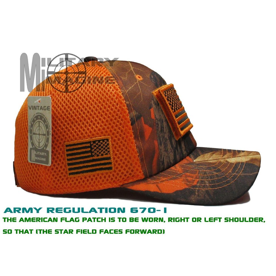 Tactical Operator Military cap USA American Flag hat Detachable Patch ...