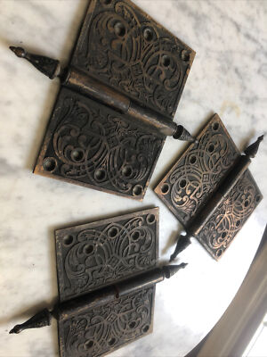 L10V Antique 5”L X 7”W,Set Of 3 Brass Bronze/steel Pin,Steeple Tip ...