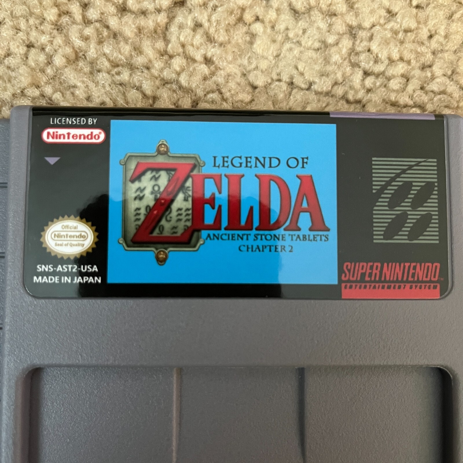 Zelda Ancient Stone Tablets Chapter 2 SNES 16-Bit Game Cart USA NTSC ...