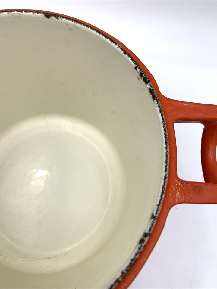 Vintage Dansk Orecast Orange Quistgaard Enamel Cast Iron Dutch Oven Pot ...