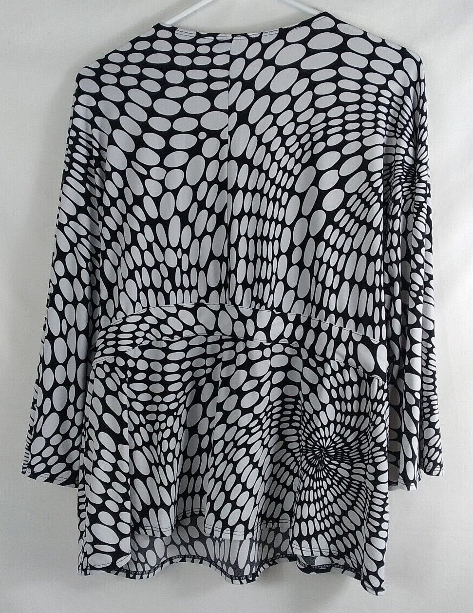Women's SLB Woman Black White Side Tie Spotted Tunic … - Gem