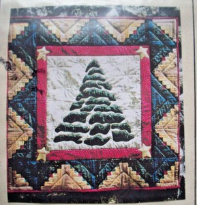 Winter pine tree log cabin quilt pattern pieced applique | eBay