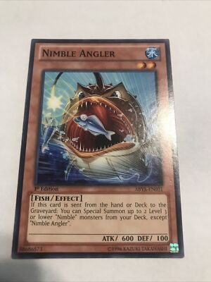 Nimble Angler Yugioh Tcg ABYR-EN031 Unlimited Edition | eBay