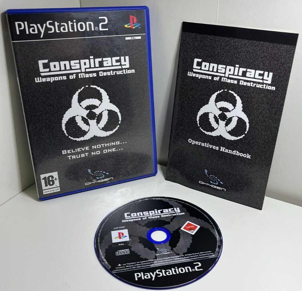 Ps2 Sony PlayStation 2 Game Conspiracy Weapons of Mass Destruction ...