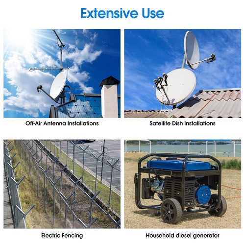 GOUNENGNAIL 8ft Ground Rod Kit - 5/8'' Bonded Electrical Copper ...