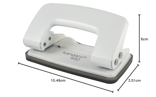 Kangaro DP-480 Metal 2-Hole Paper Punch | 12 Sheet Capacity | Green | 1 ...