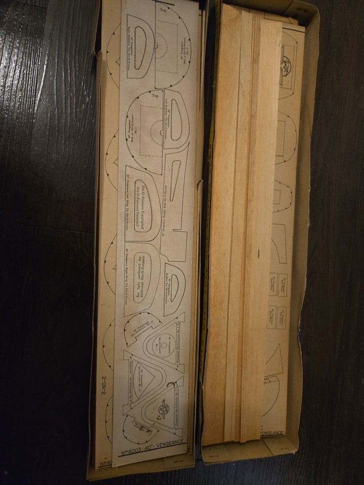 Joe Ott Vengeance Vultee Ott-O-Former Model Airplane Kit 40” Wing Span ...