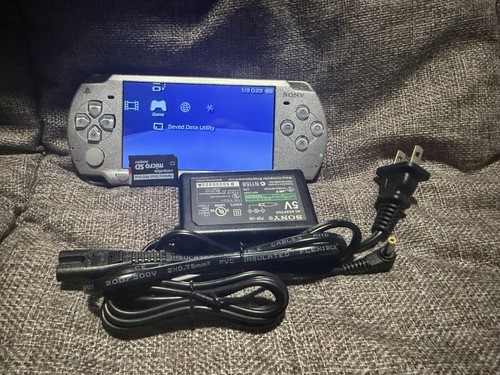 Sony PSP 2000 32GB Ice Silver Handheld Japan Import Region Free W ...