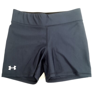 Under Armour Women's Compression Shorts Navy Blue Stretch Size Large 28 ...