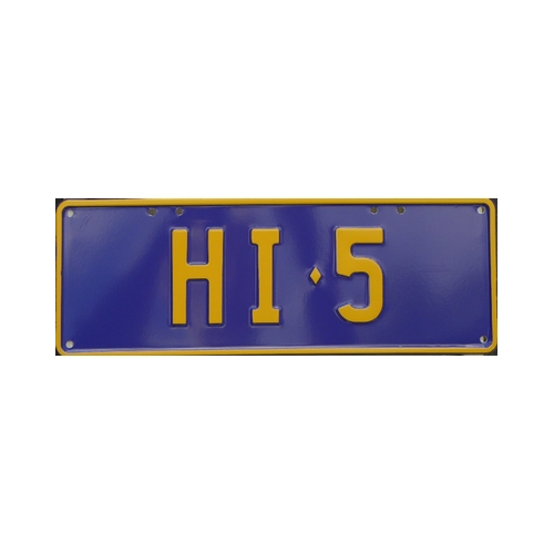 Novelty Number Plate - Hi 5 | eBay Australia