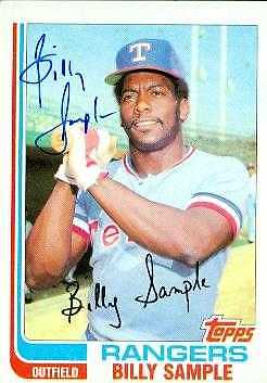 Billy Sample autographed Baseball Card (Texas Rangers) 1982 Topps #112 ...