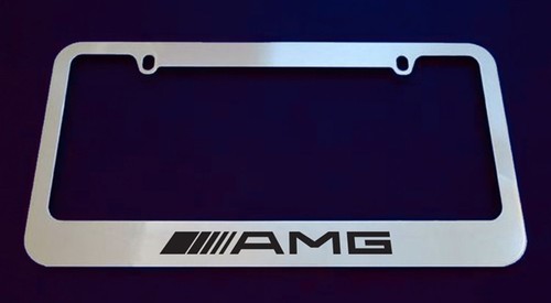 MERCEDES BENZ AMG LICENSE PLATE FRAME, CUSTOM MADE OF CHROME (Zinc ...