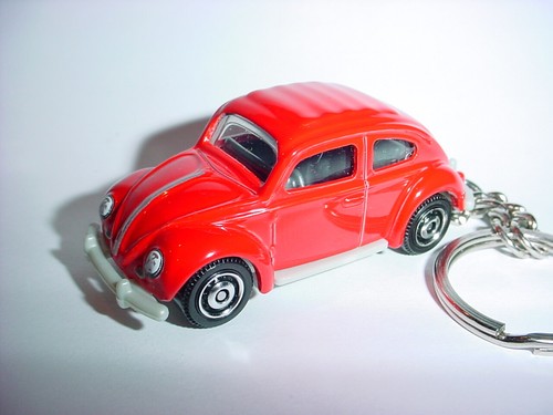 HOT 3D RED BEETLE CUSTOM KEYCHAIN keyring key classic VW volkswagen ...