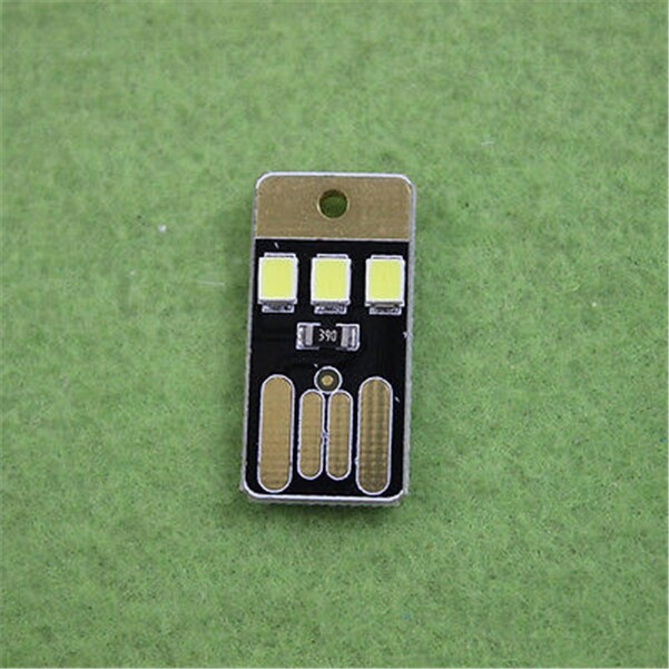 50Pcs Portable Usb Power White Keychain Mini Led Light Card Lamp Bulb ...