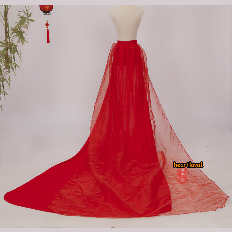 Tian Guan Ci Fu Xie Lian Red Hanfu Cosplay Costume Fancy Dress Outfit ...
