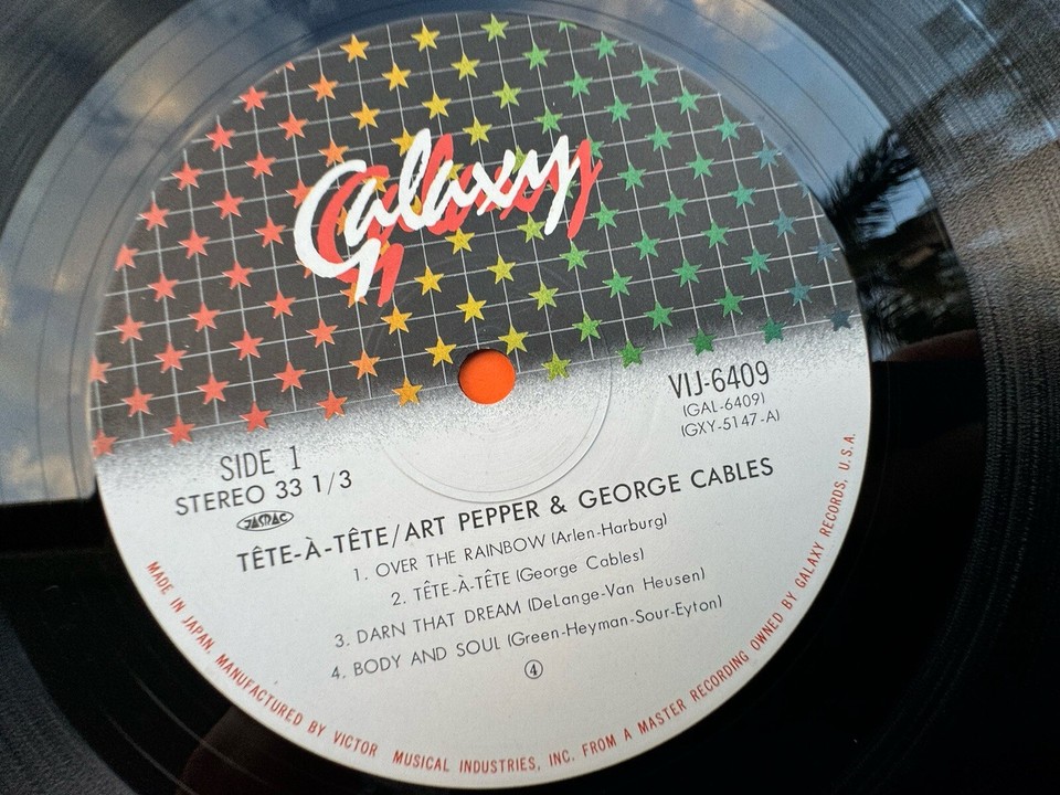 Art Pepper & George Cables – Tête-À-Tête LP 1983 Vinyl. Jazz, Galaxy NM ...
